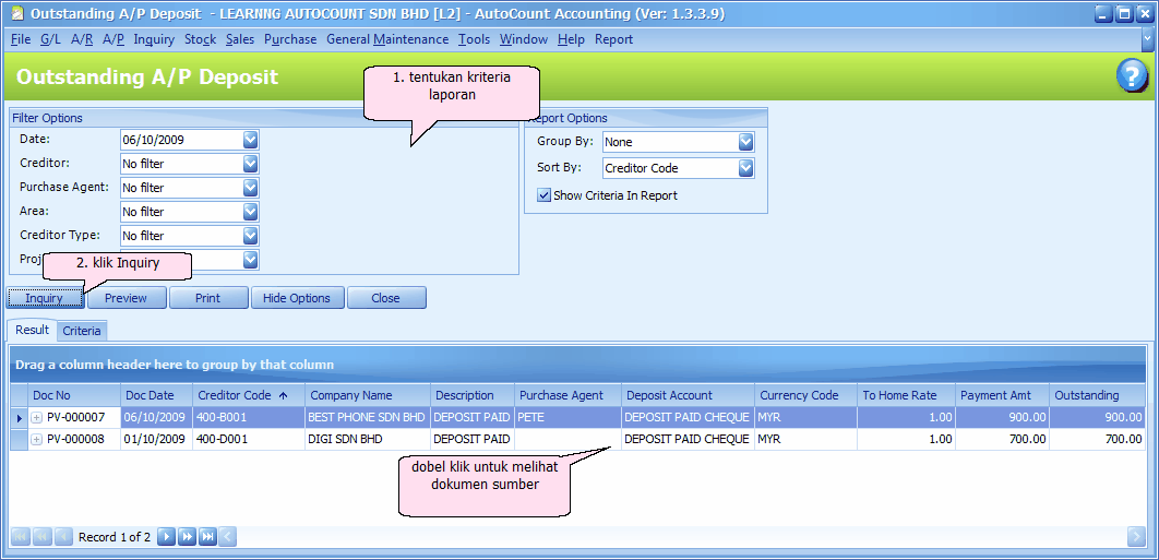 AutoCount Accounting Bantuan File 2009