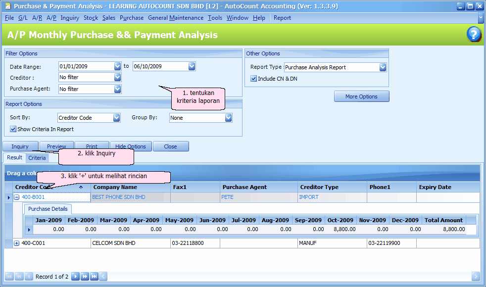 AutoCount Accounting Bantuan File 2009