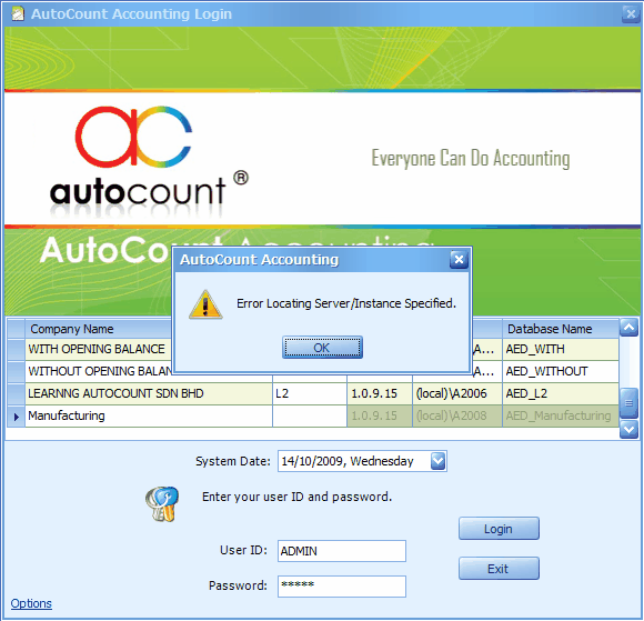 AutoCount Accounting Bantuan File 2009